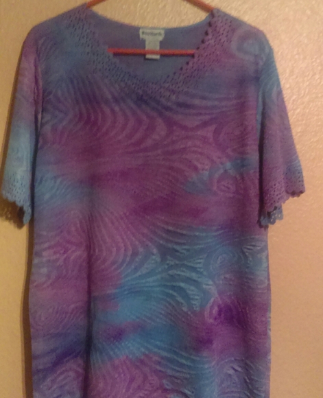 BonWorth | Tops | Bonworth Pychedelic Textured Top | Poshmark